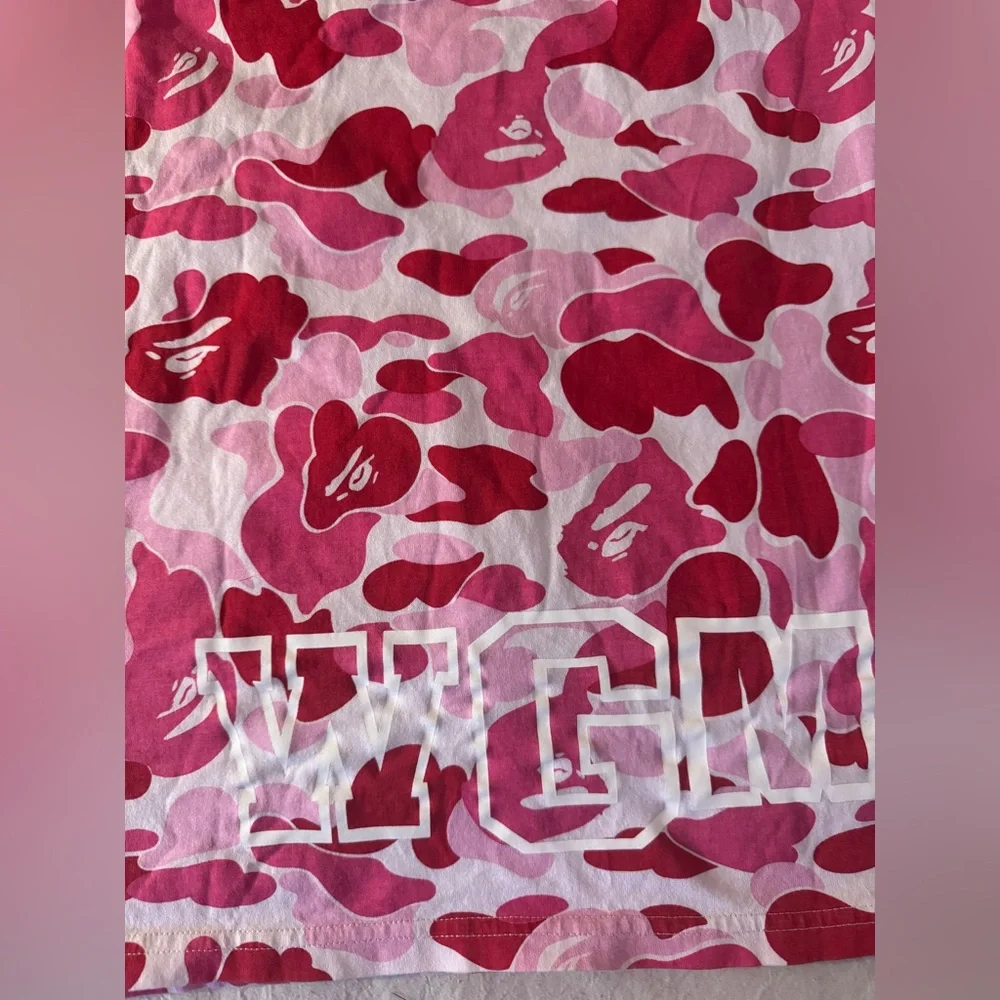 A Bathing Ape (BAPE) | Shirts | A Bathing Ape Bape Pink Camo Shark Face ...